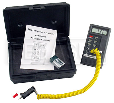 Intercomp Digital Tire Pyrometer with Case - Pegasus Auto Racing Supplies