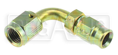90 degree 3AN Hose End for Size 3 PTFE Brake Hose - Pegasus Auto Racing ...