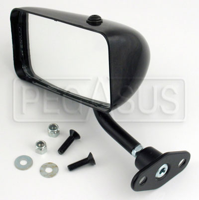 SPA F1 Convex Mirror, Nylon, Left Side - Pegasus Auto Racing Supplies