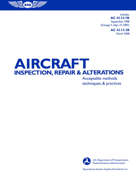 Aircraft Inspection & Repair AC43.13-1B | Pegasus Auto Racing Supplies
