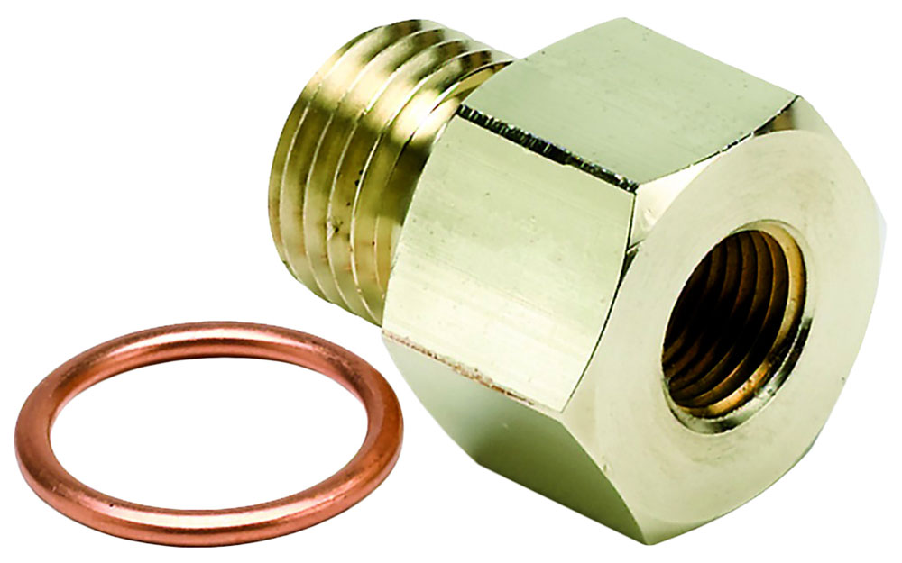 1 8 NPT Female To M14x1 5 Male Pressure Gauge Adapter Brass Pegasus