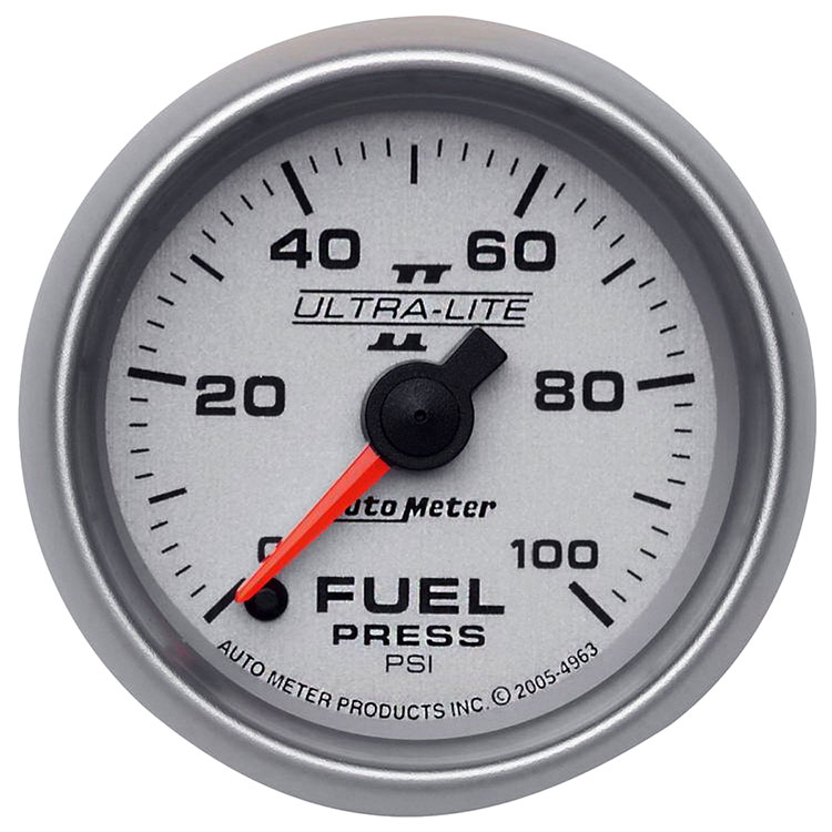 Ultra-Lite II Fuel Pressure Gauge, 2 1/16, 100psi | Pegasus Auto Racing ...