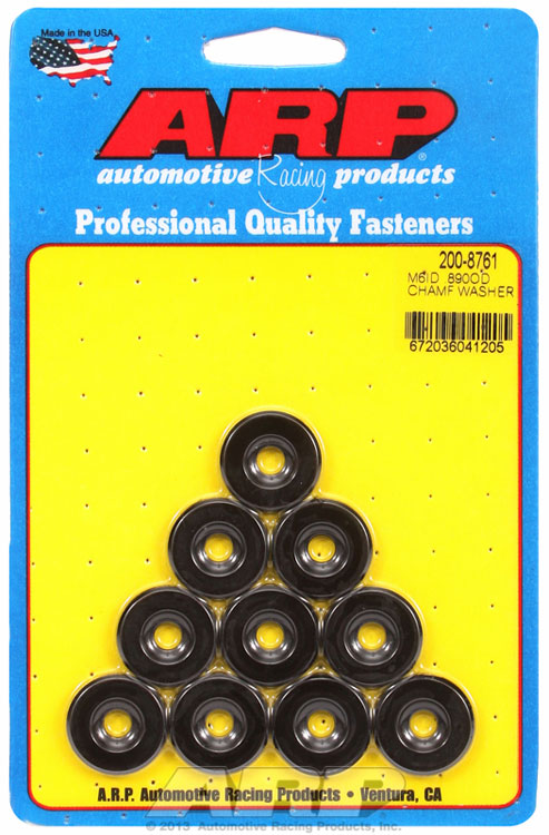 ARP M6 ID .890 OD black washers - Pegasus Auto Racing Supplies