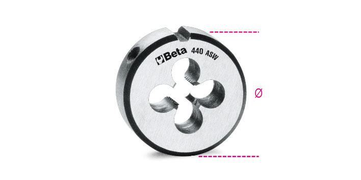 Beta Tools 440ASW-1/2 Whitworth Hand Die, 1/2x12 BSW | Pegasus Auto ...