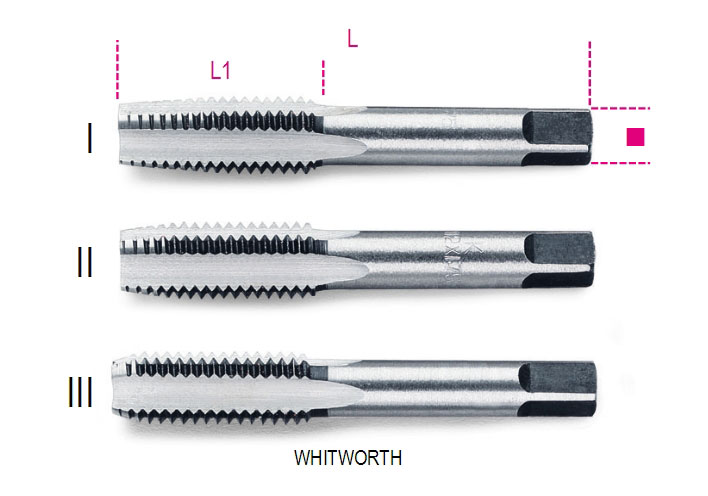 Beta Tools 430ASW-5/8 Whitworth Hand Tap, 5/8x11 BSW | Pegasus Auto ...