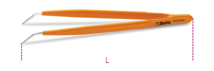 Beta Tools 993 PL150-PIN SPRING TWEEZERS PVC | Pegasus Auto Racing Supplies