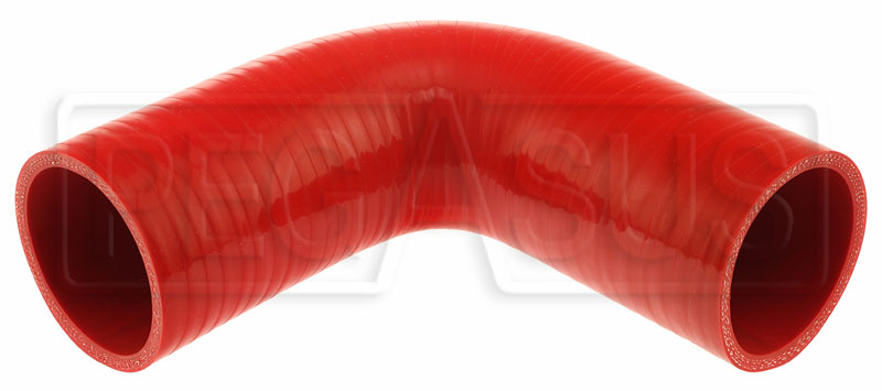 Red Silicone Hose, 2 1/4" ID 90 degree 6" Legs - Pegasus Auto Racing ...