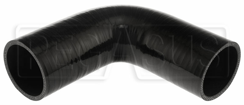 Black Silicone Hose, 2 1/2" I.D. 90 degree Elbow, 6" Legs - Pegasus ...