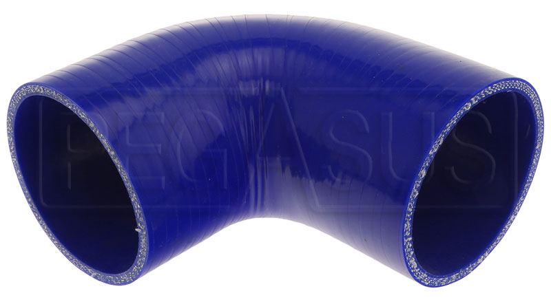 Blue Silicone Hose, 3.00" I.D. 90 degree Elbow, 4" Legs - Pegasus Auto ...