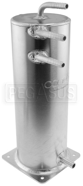 2L Fuel Scavenge Tank, 11" H x 4" OD, Base Mt, Push-On | Pegasus Auto ...