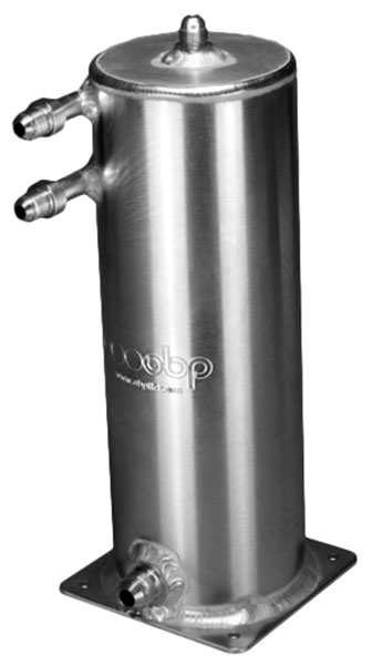 2L Fuel Scavenge Tank, 11" H x 4" OD, Base Mt, AN Fittings - Pegasus ...