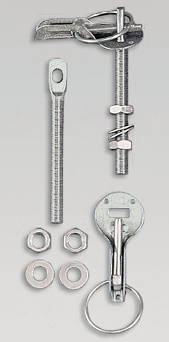 OMP Slide Type Captive Hood Pins, Aluminum - Pegasus Auto Racing Supplies