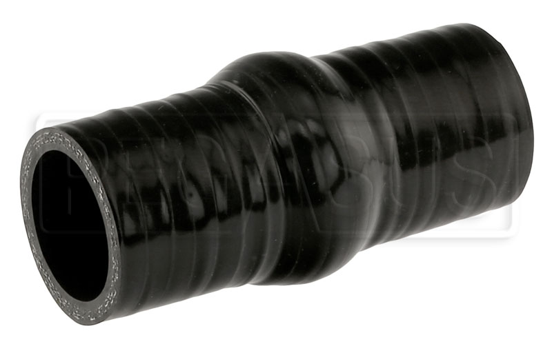 Black Silicone Hump Hose, 1 1/4 inch ID - Pegasus Auto Racing Supplies