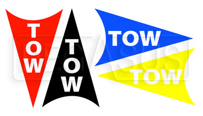 Triangular 4" Die-Cut Vinyl Tow Hook Decal | Pegasus